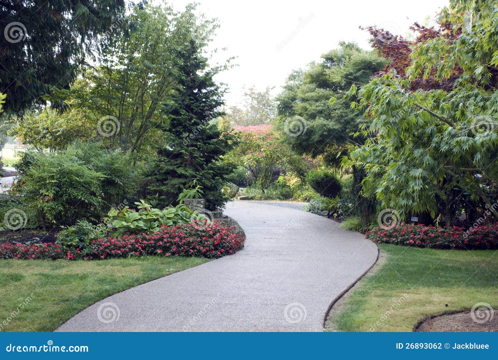Beautiful garden path stock photo. Image of front, plants - 26893062