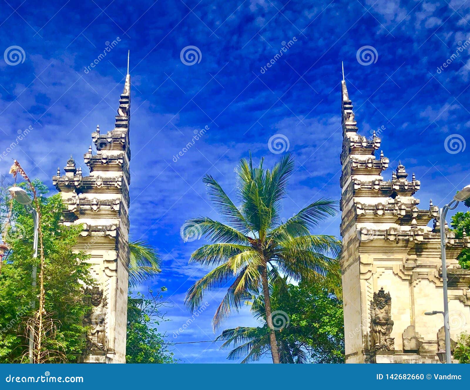Beautiful gate in beach stock photo. Image of demon - 142682660