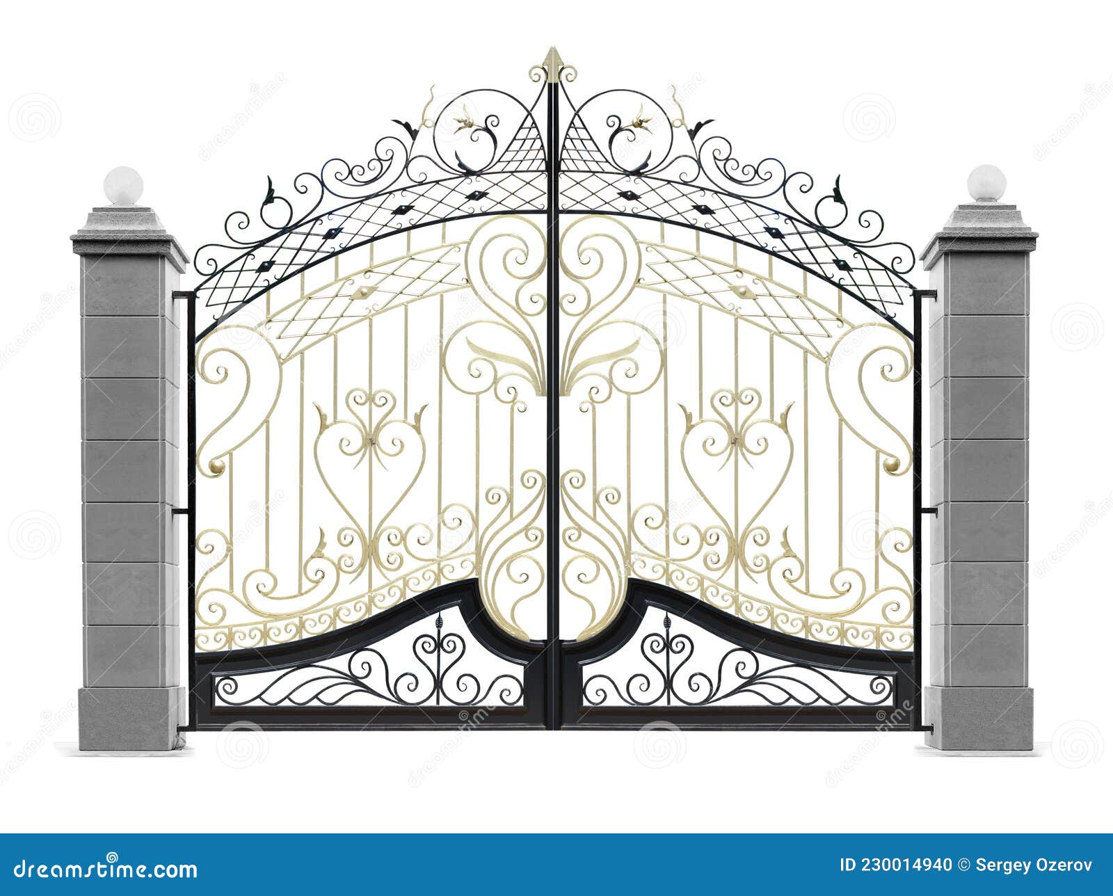 Beautiful Gate stock photo. Image of metal, design, elegance - 230014940