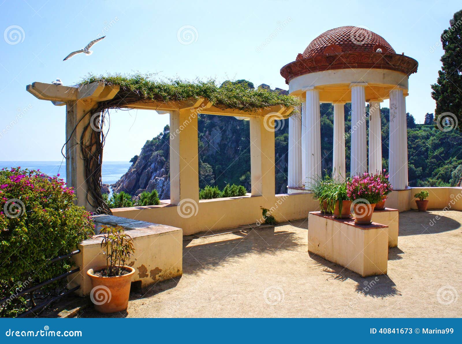 Beautiful Gazebo on a Resort Beach Stock Image - Image of europe, relax ...