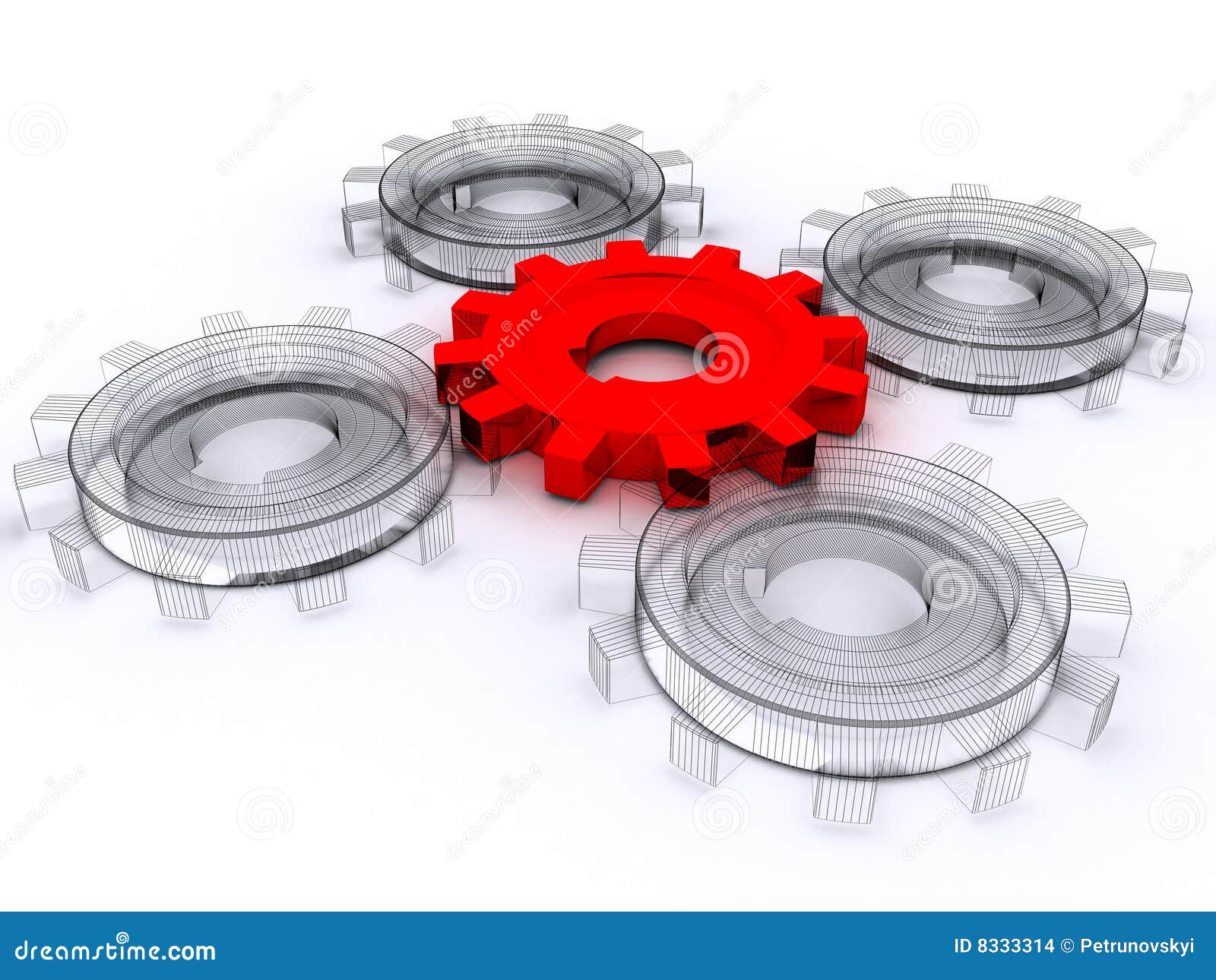 Beautiful gears stock illustration. Illustration of connect - 8333314