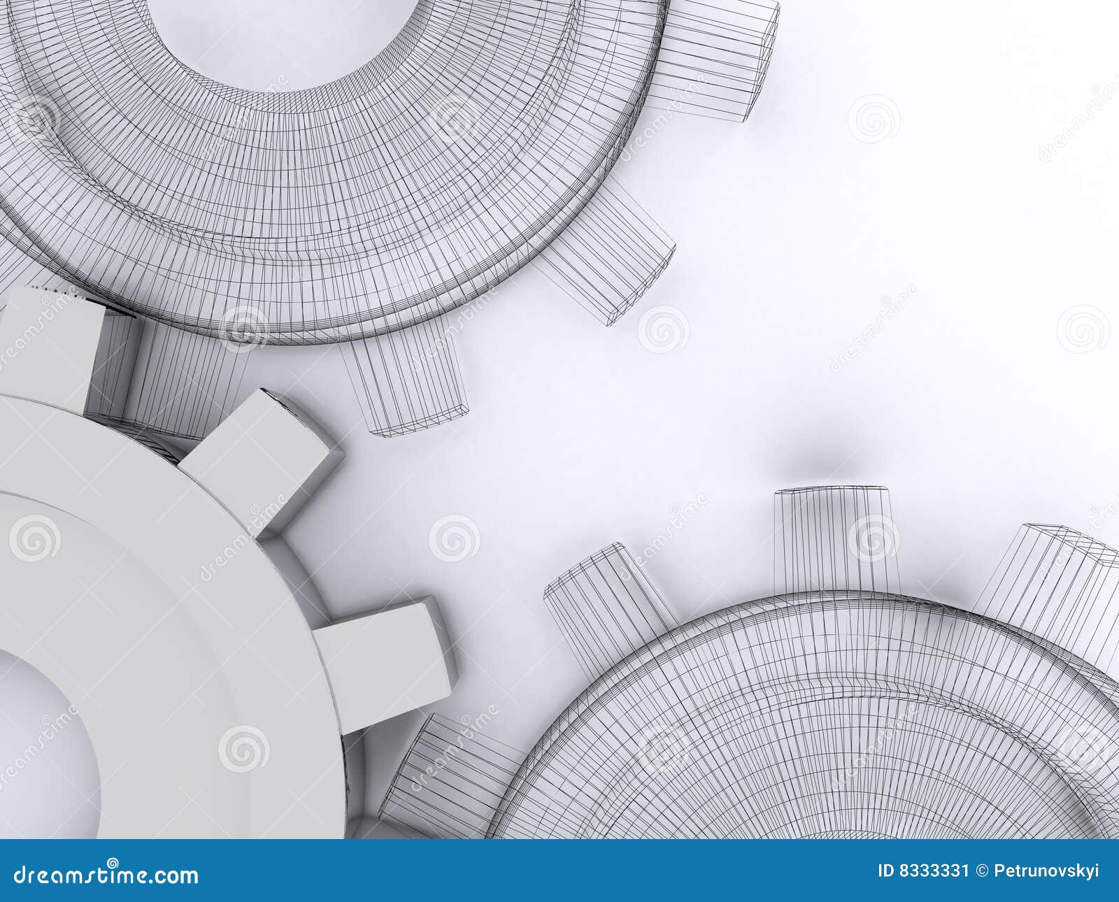 Beautiful gears stock illustration. Illustration of machinery - 8333331