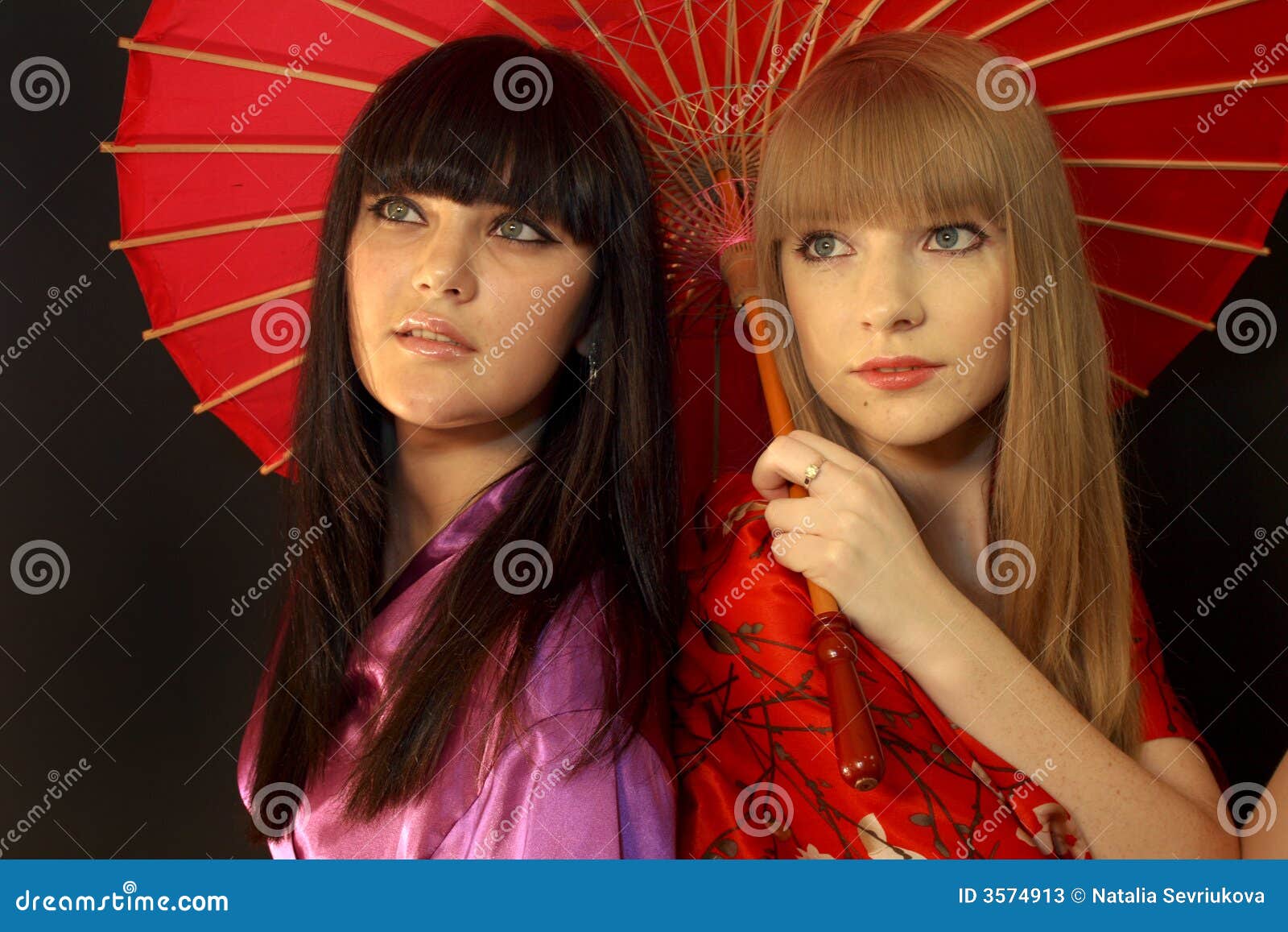 Beautiful geisha girls stock image. Image of history, adult - 3574913