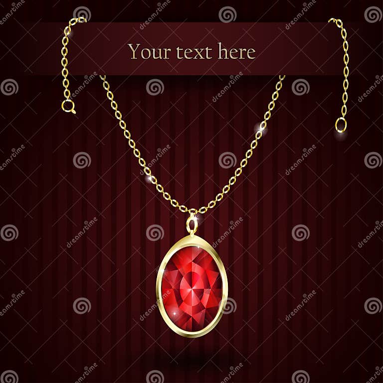 Beautiful Gemstone Red Ruby Stock Vector - Illustration of background ...