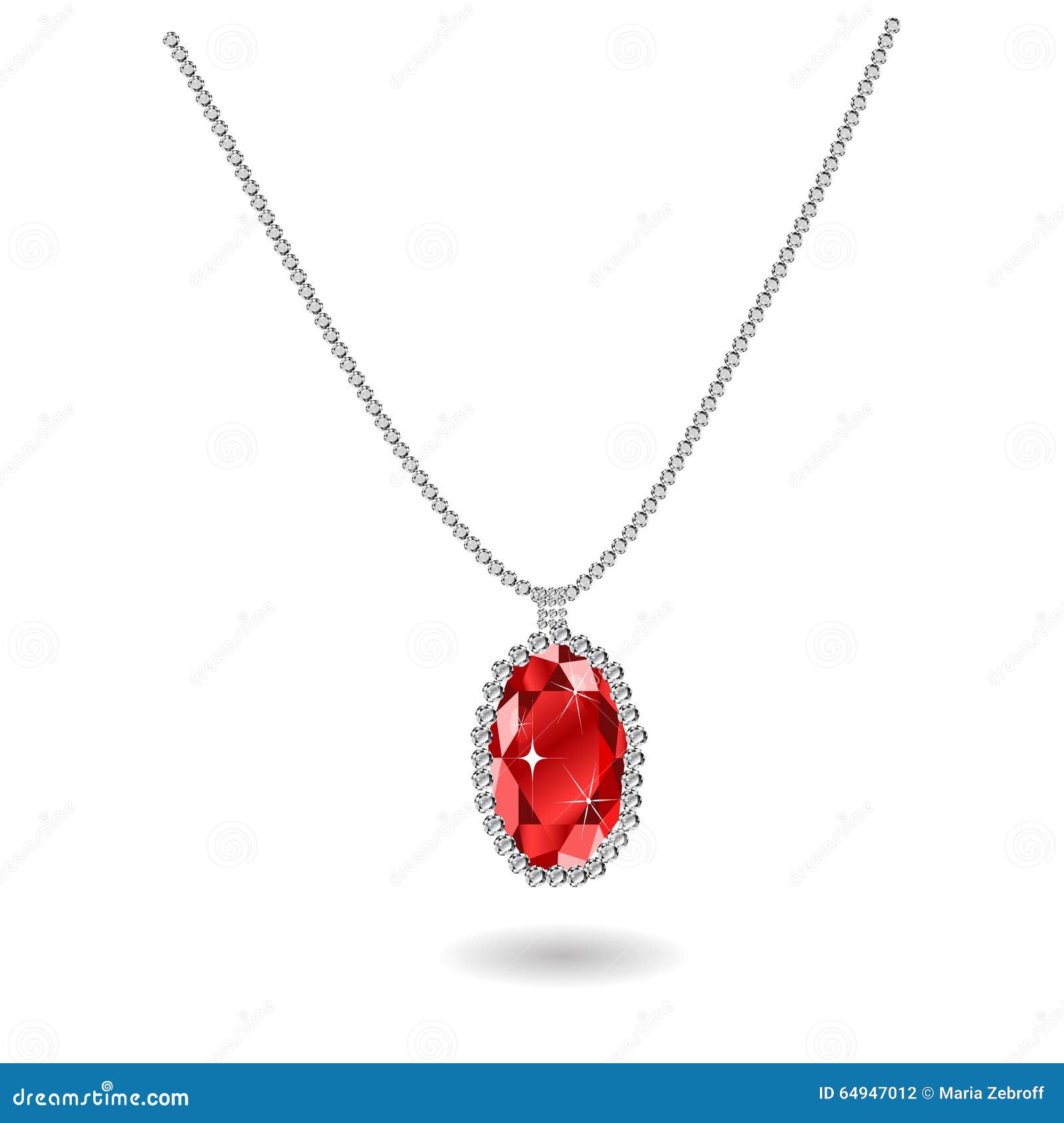 Beautiful Gemstone Red Ruby Stock Vector - Illustration of gems, dark ...