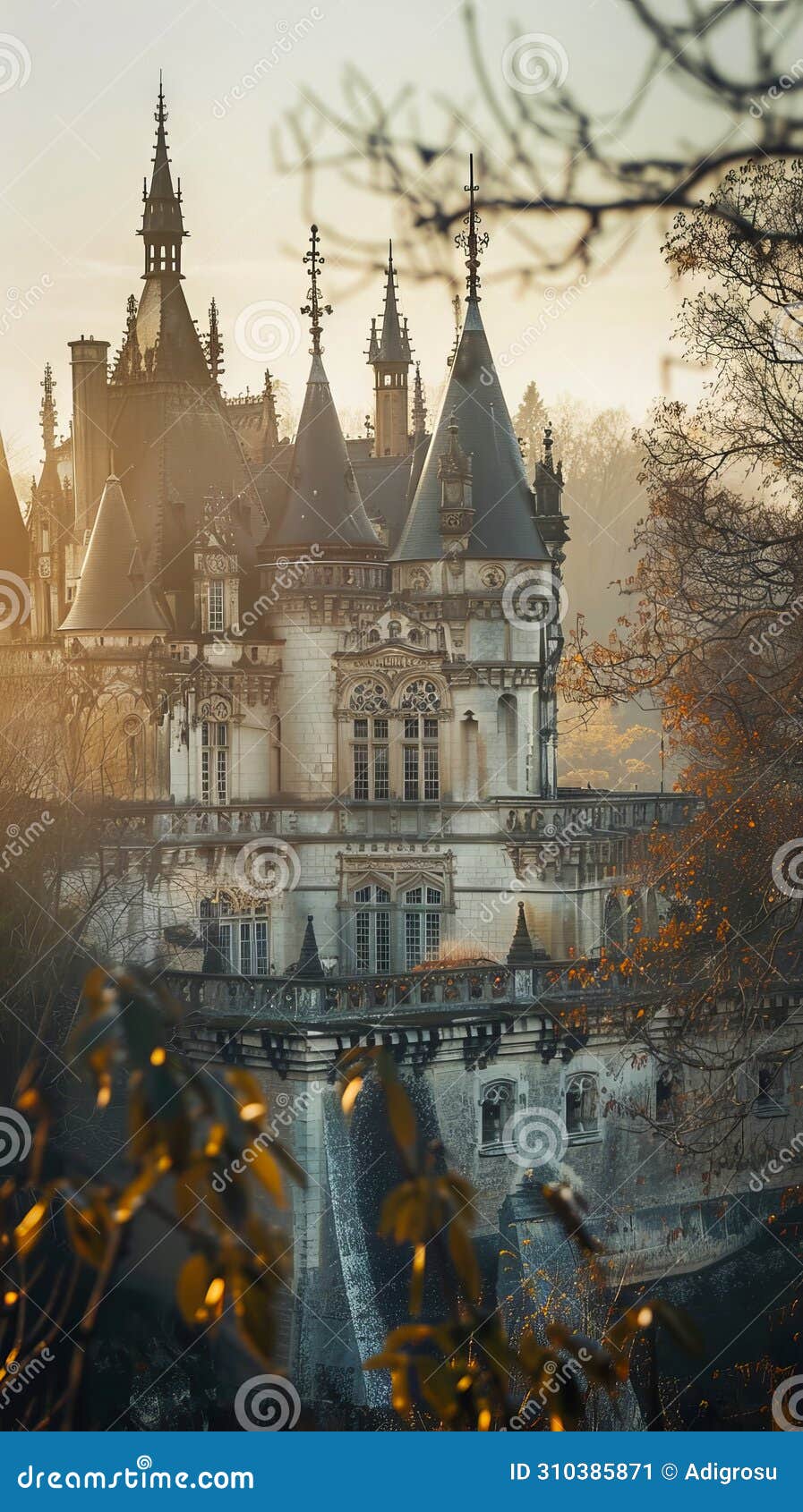 Beautiful Generic Castle Architecture Detail Stock Illustration ...