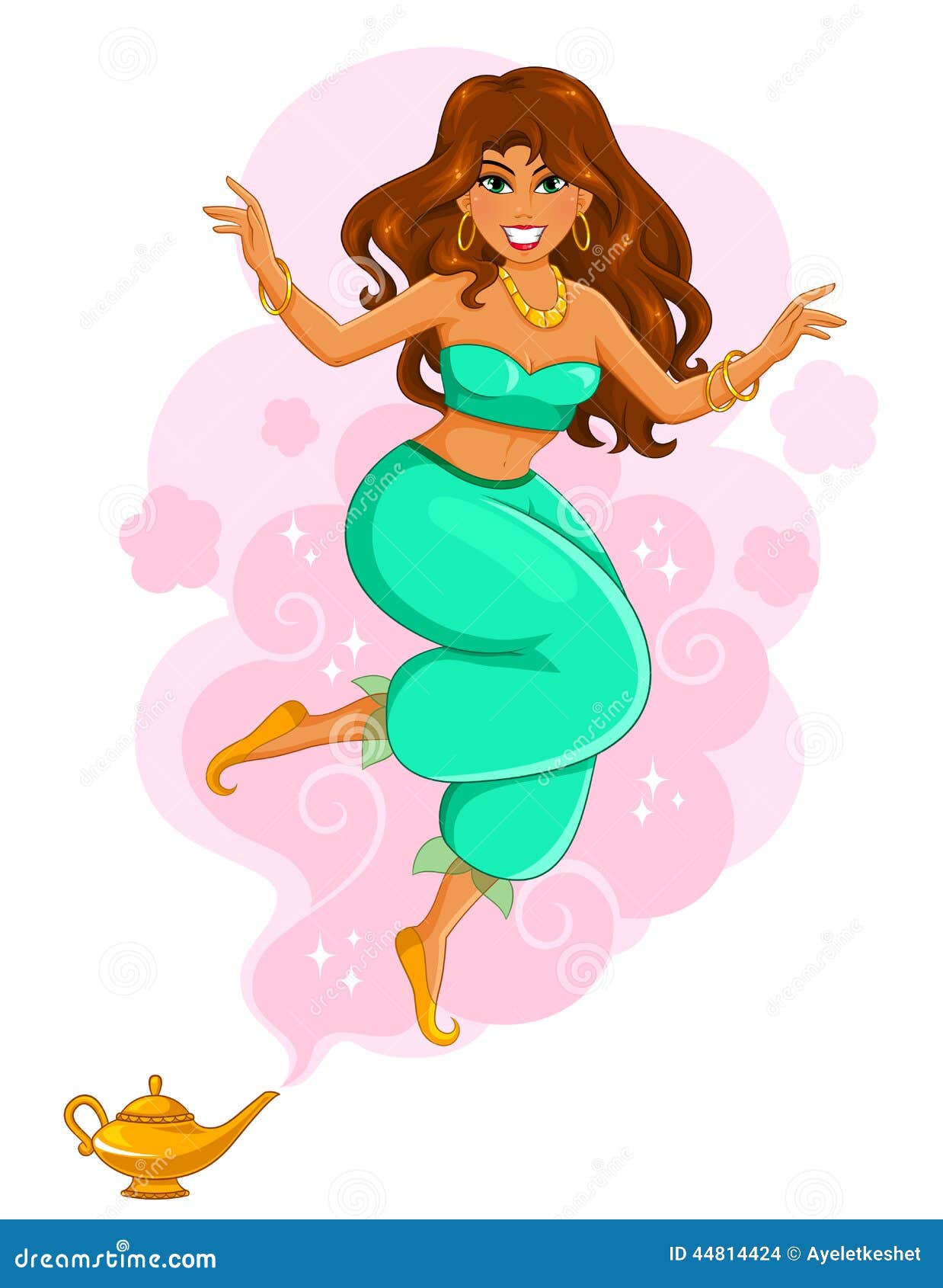 Beautiful Genie Stock Vector Illustration Of Beauty 44814424