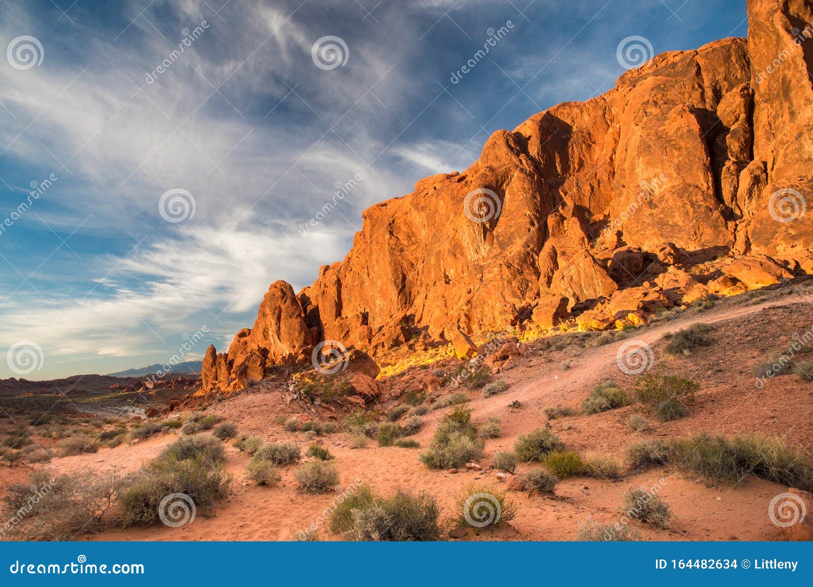 Rock Formations from Valley of Fire State Park in Nevada Stock Photo ...