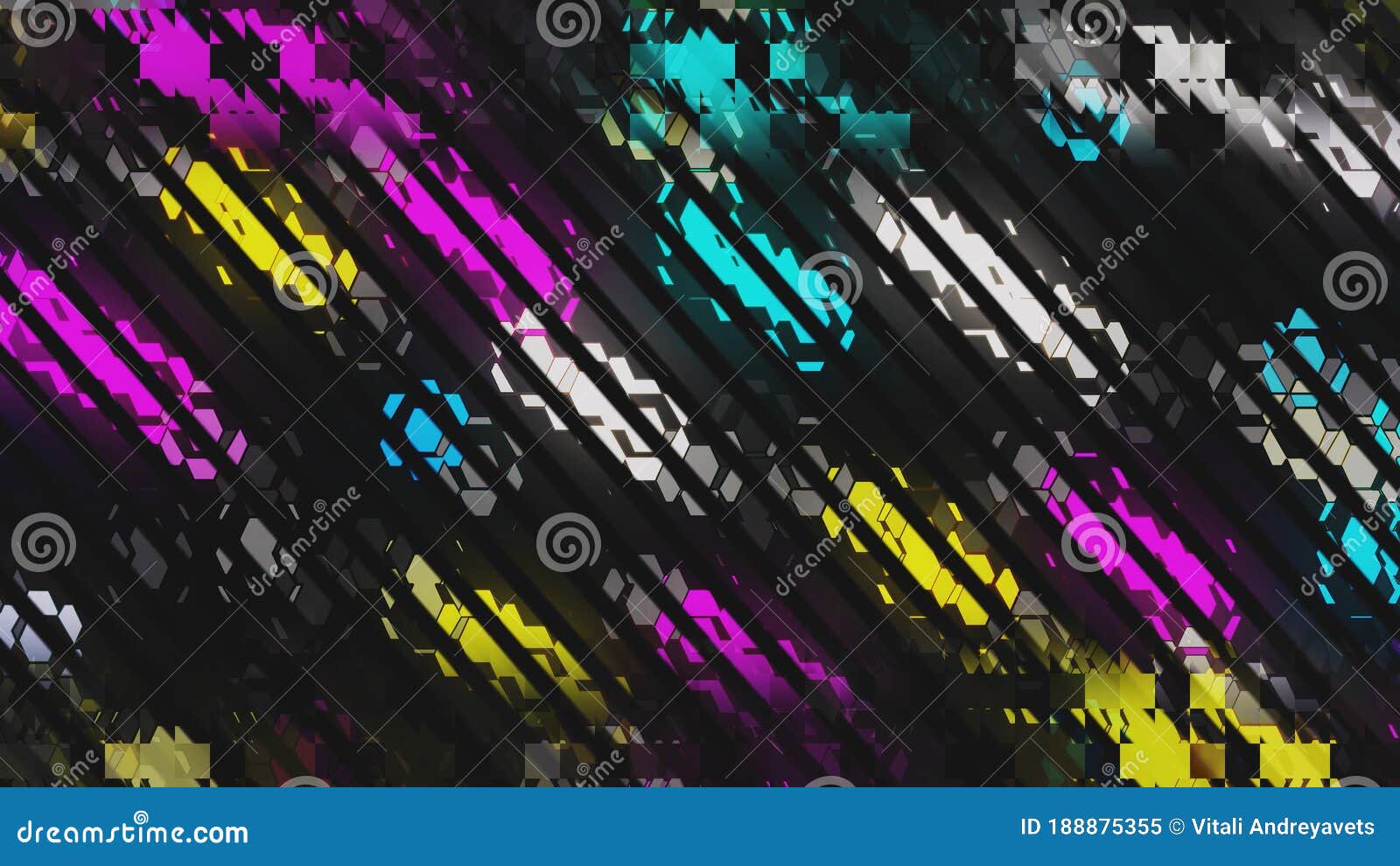 Beautiful Geometric Abstract Background with Color Accents. Stock ...