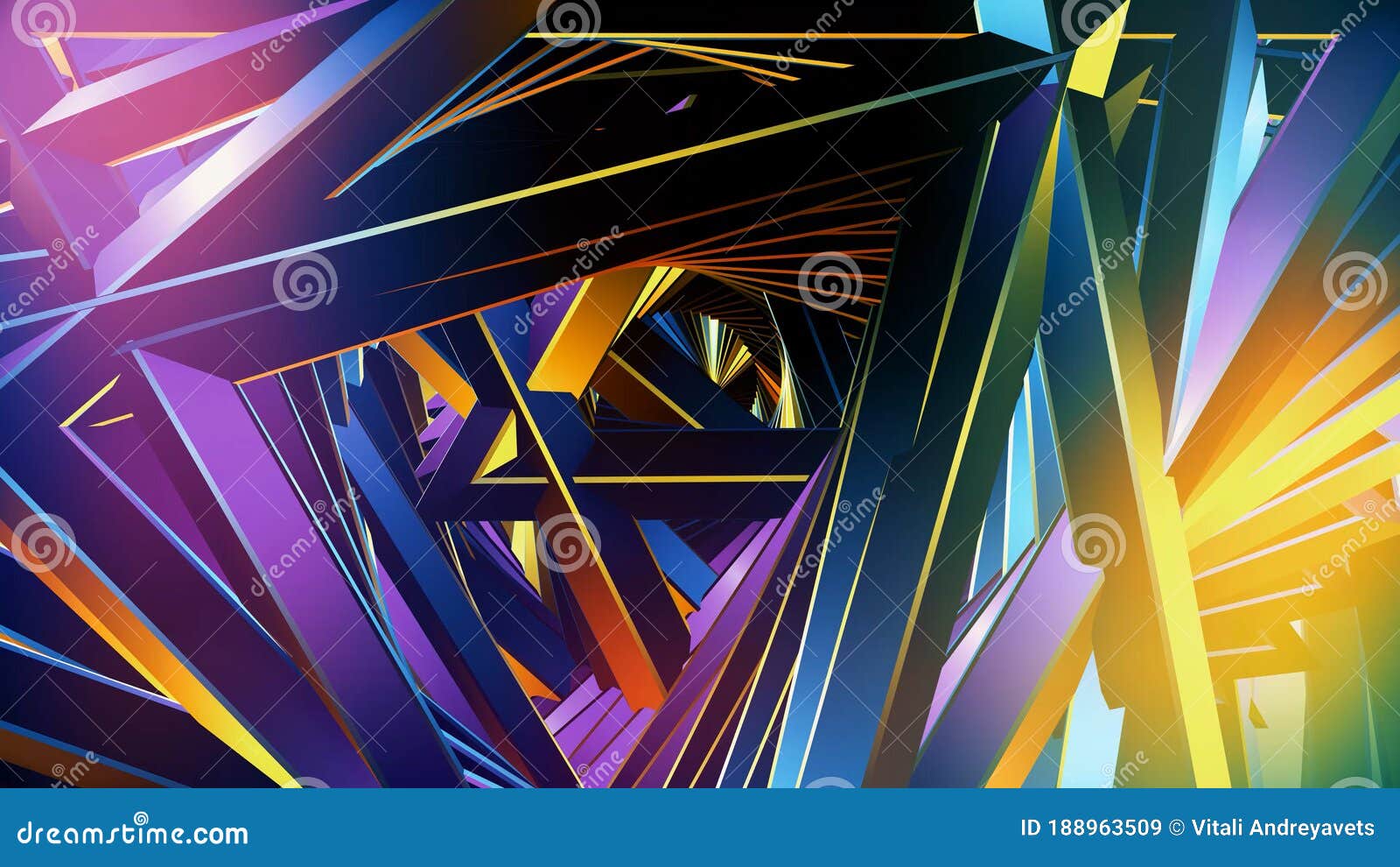 Beautiful Geometric Abstract Background with Color Accents. Stock ...