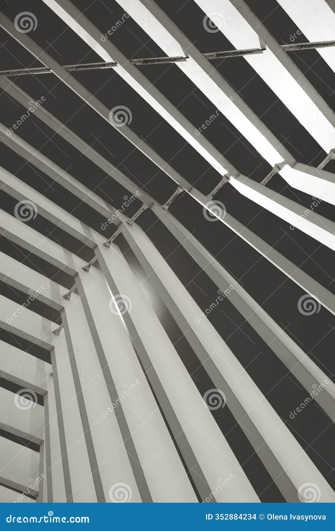 Beautiful Geometric Abstraction of Parallel Non-intersecting Metal ...