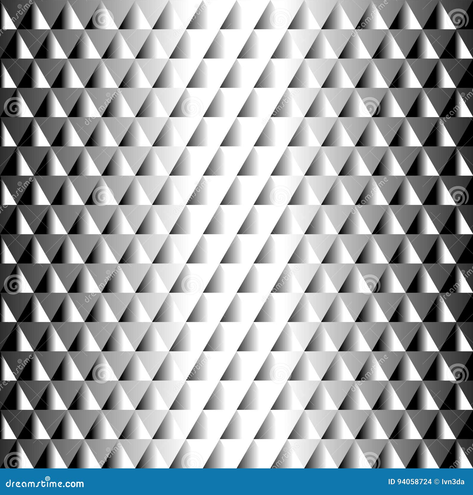 Beautiful Geometric Black and White Tiled Pattern of Triangles Stock ...