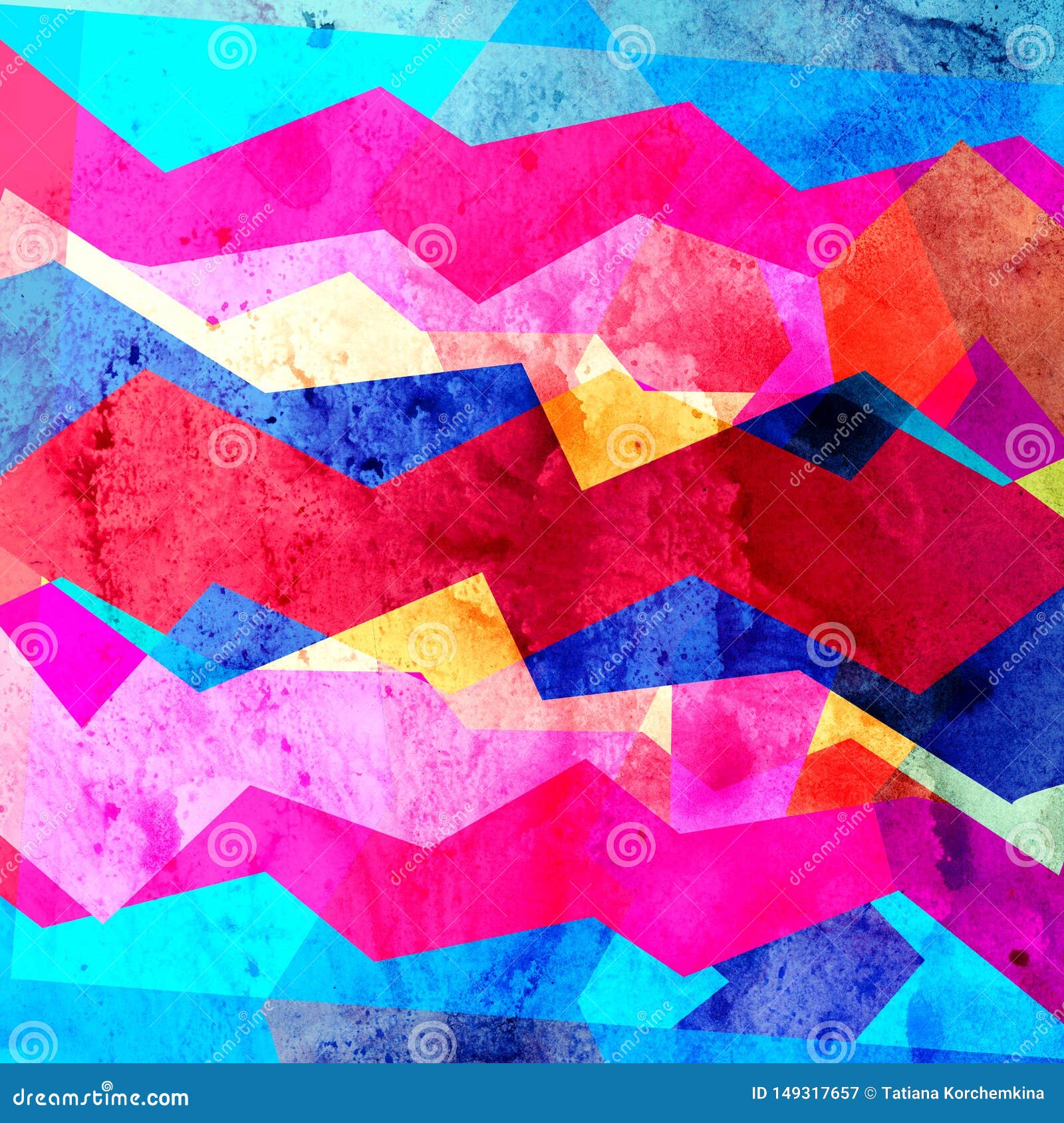 Beautiful Geometric Pattern of Different Stripes Stock Illustration ...