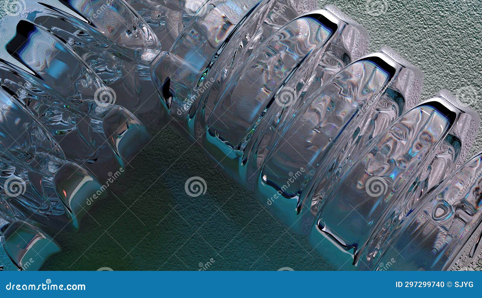 Beautiful Geometry With Refraction And Reflection. Elegant And Modern ...