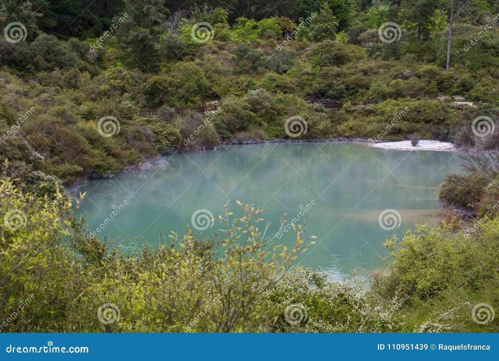 Beautiful Geothermal Blue Hot Pool Stock Image - Image of energy ...