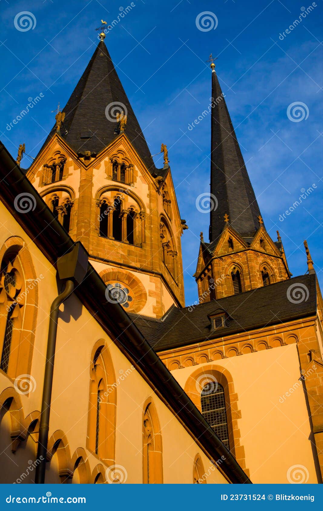 Beautiful German church stock photo. Image of cathedral - 23731524