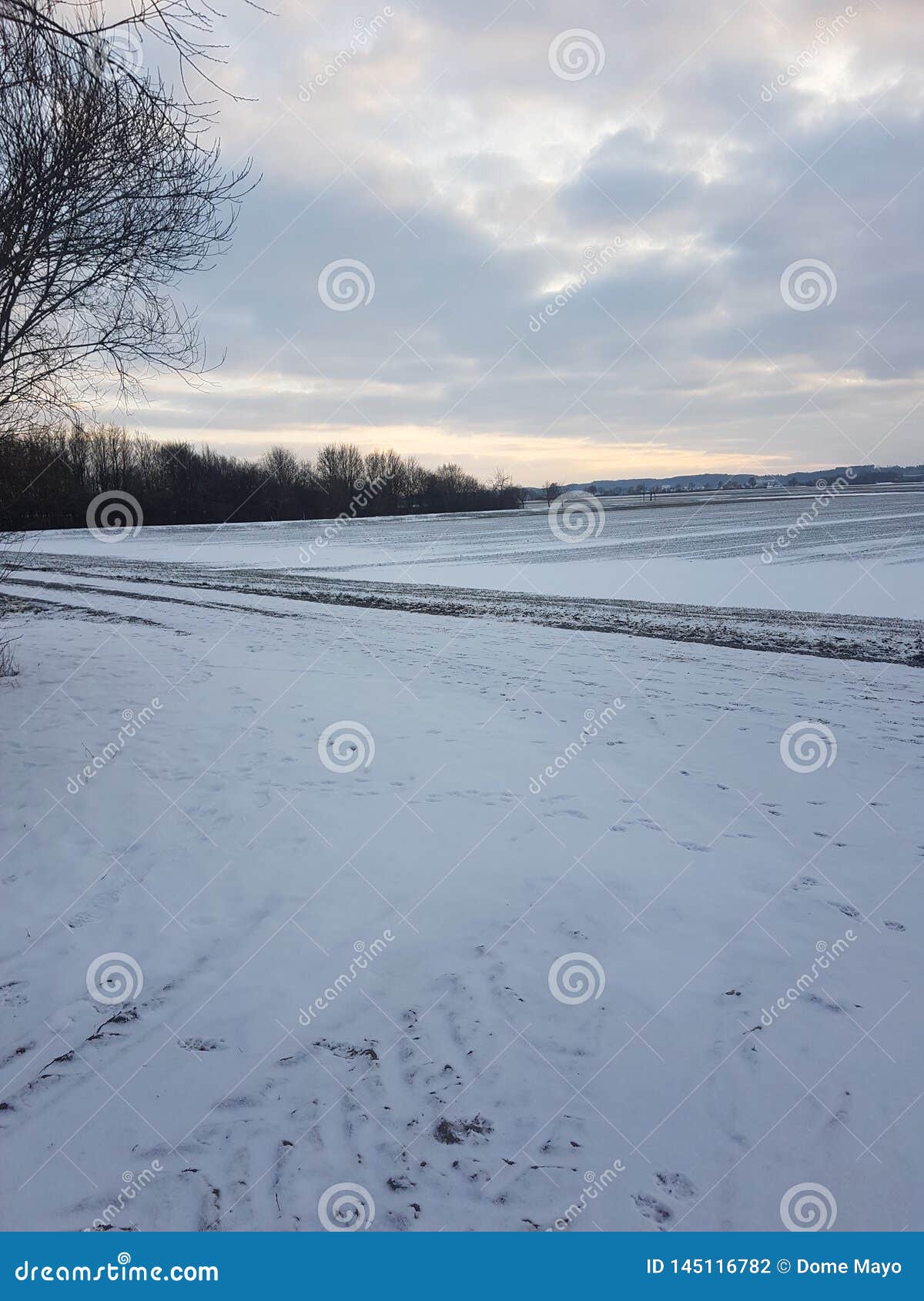 Beautiful German Winter Landscape Stock Photo - Image of winter ...