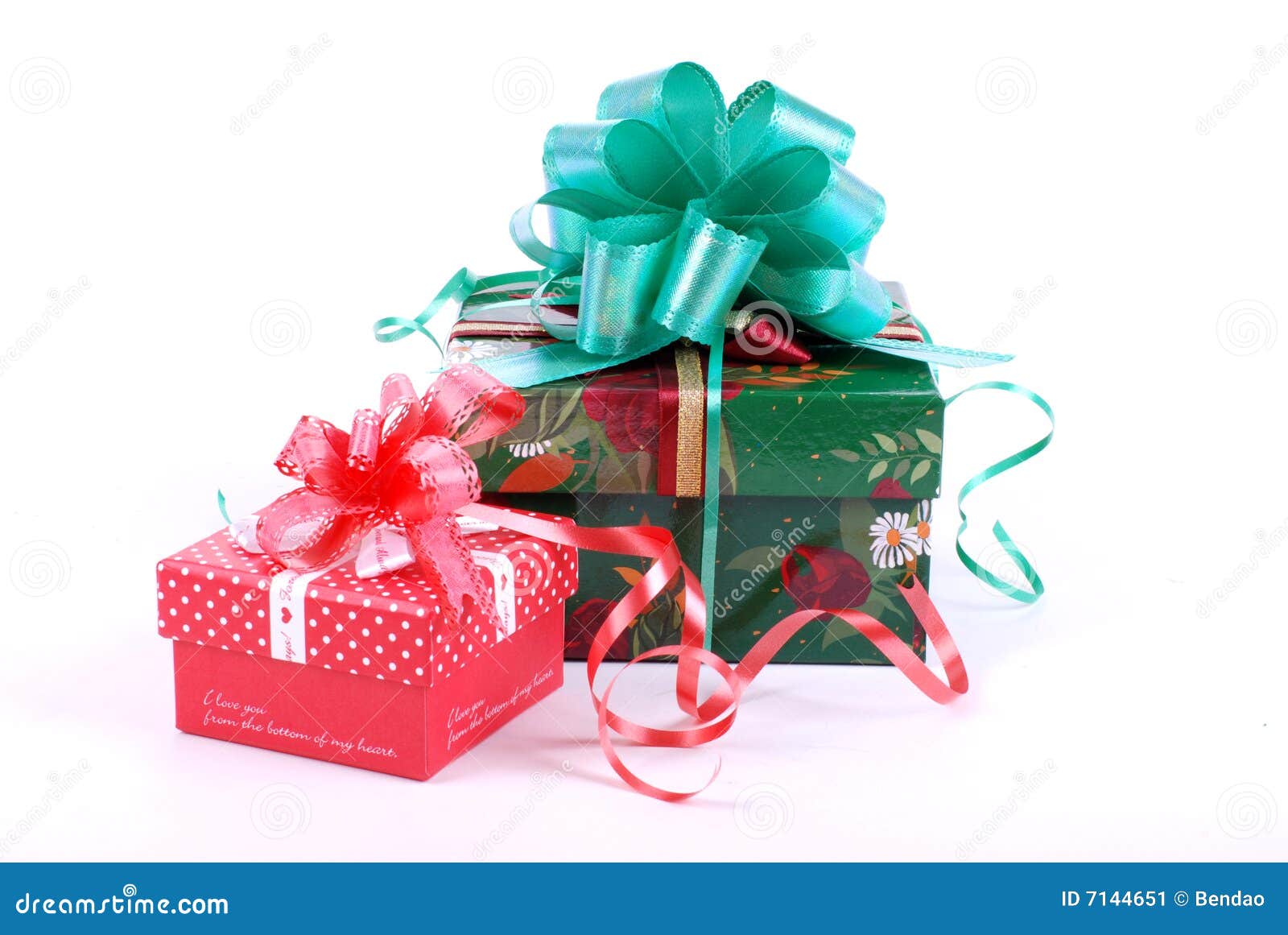 Beautiful gift boxes stock image. Image of isolated, xmas - 7144651