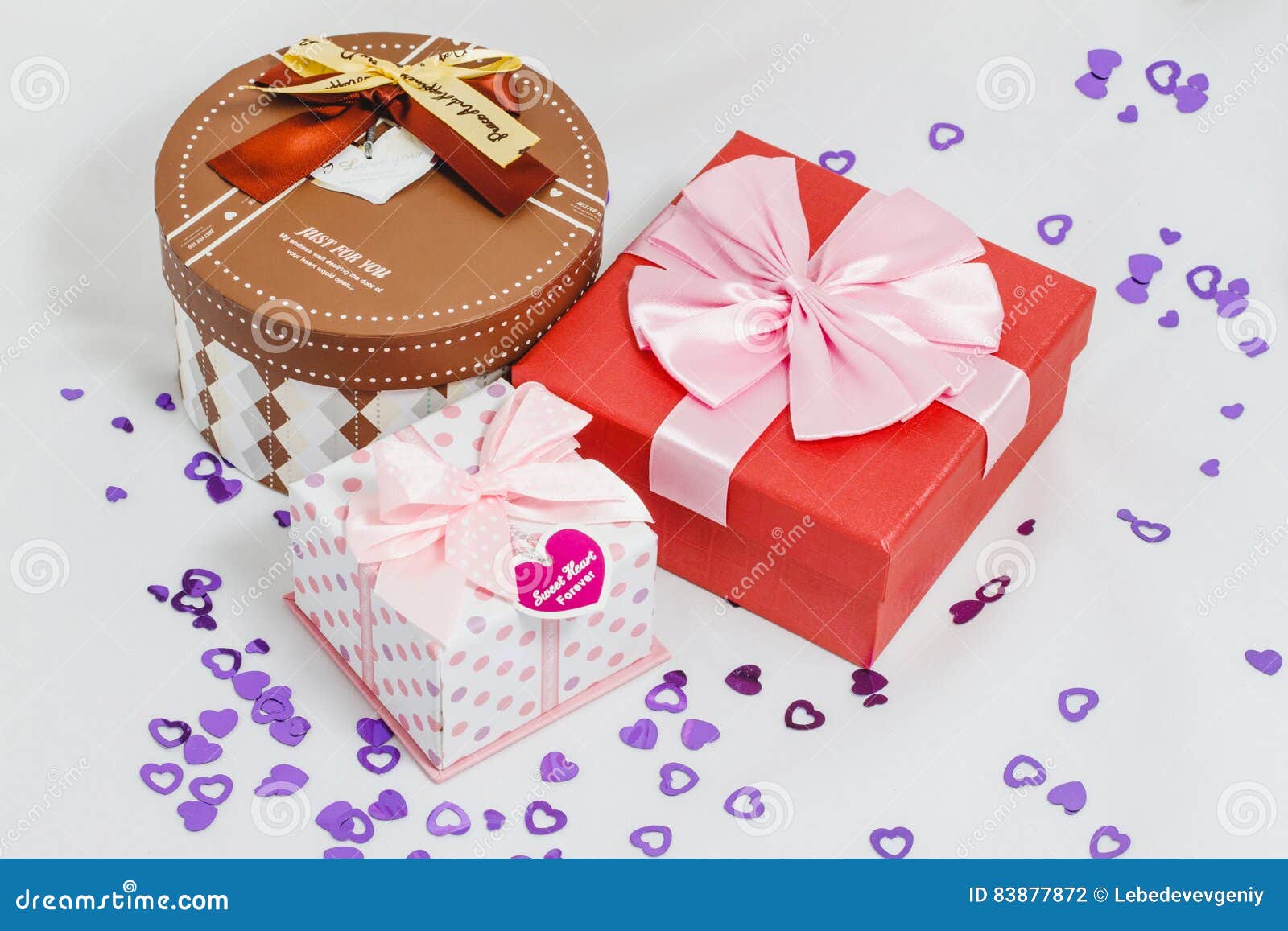 Beautiful gift boxes stock photo. Image of gift, cheerful - 83877872