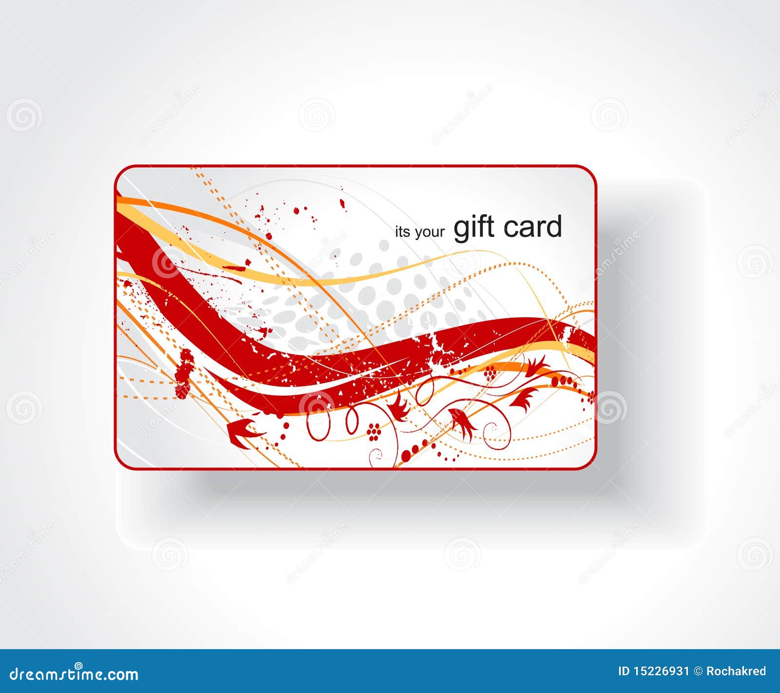 Beautiful gift card stock vector. Illustration of floral - 15226931