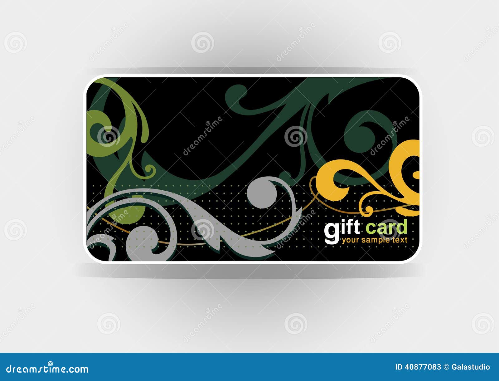 Beautiful Gift Card, Illustration. Stock Illustration - Illustration of ...