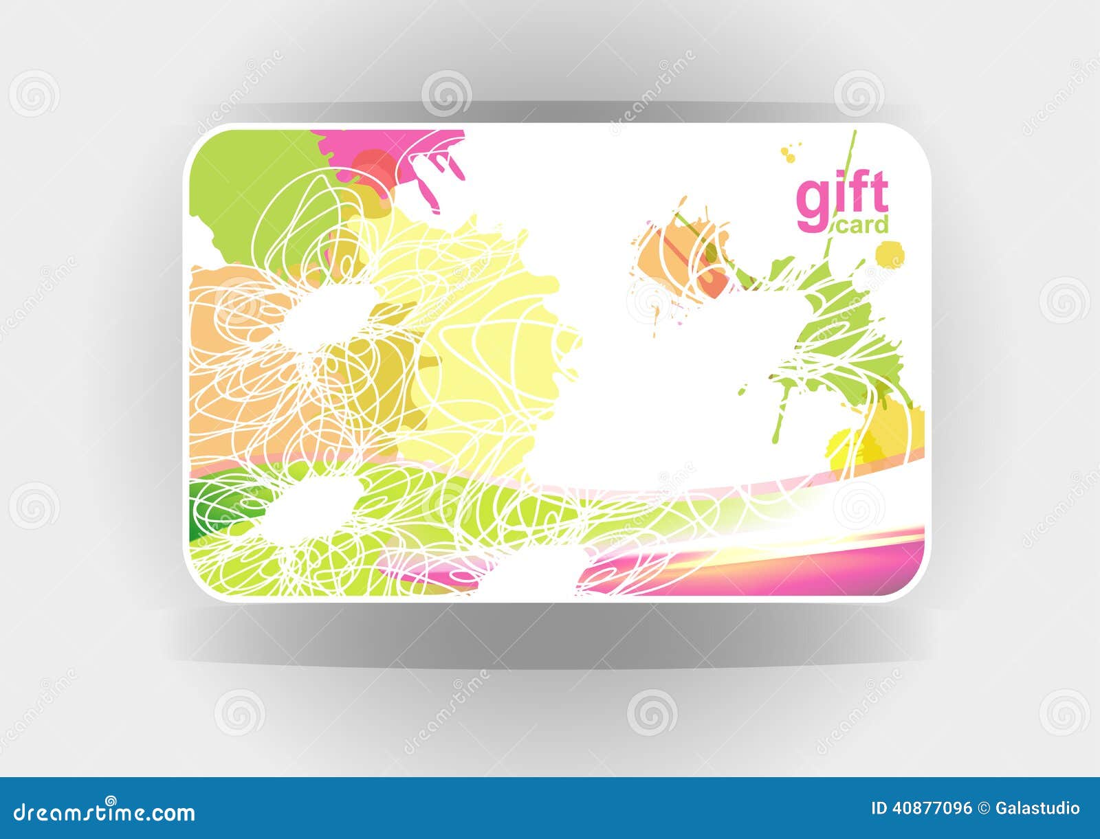 Beautiful Gift Card, Illustration Stock Illustration - Illustration of ...