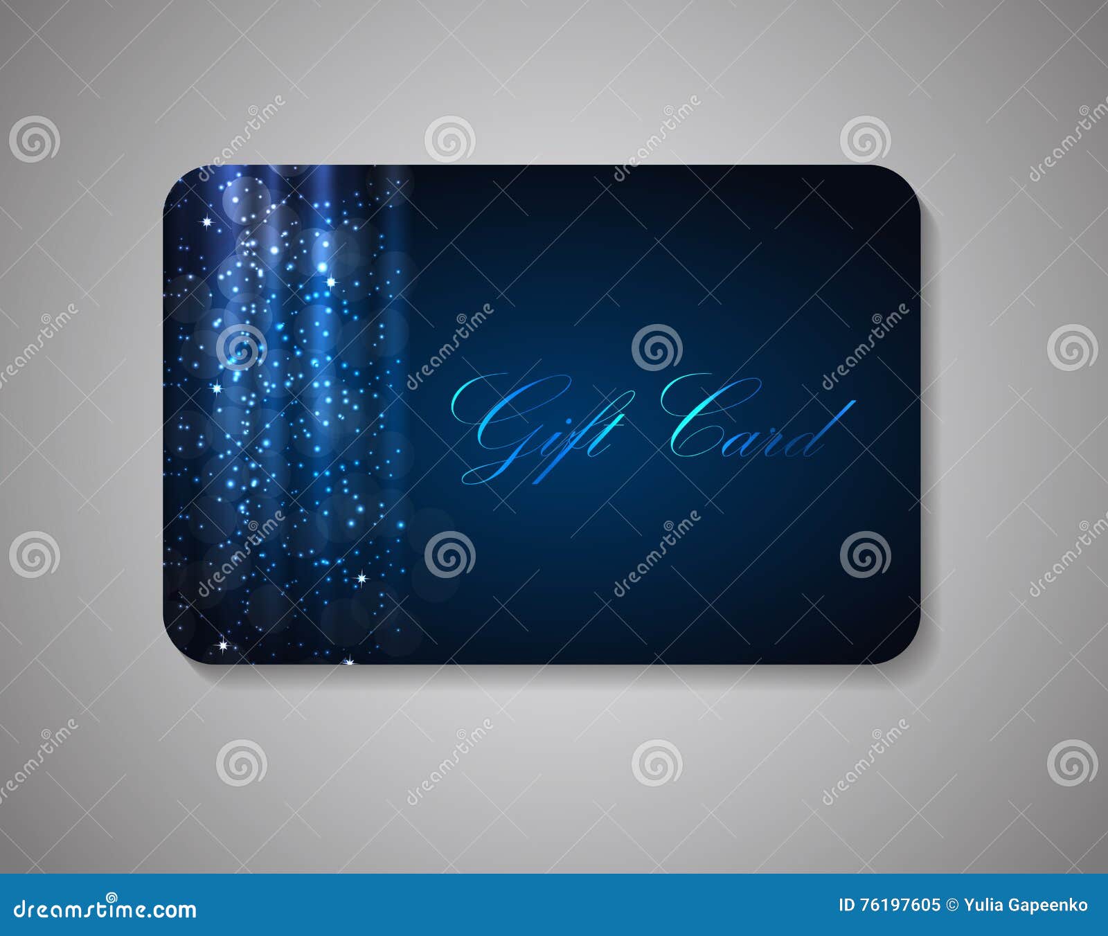 Beautiful Gift Card. Vector Illustration Stock Vector - Illustration of ...