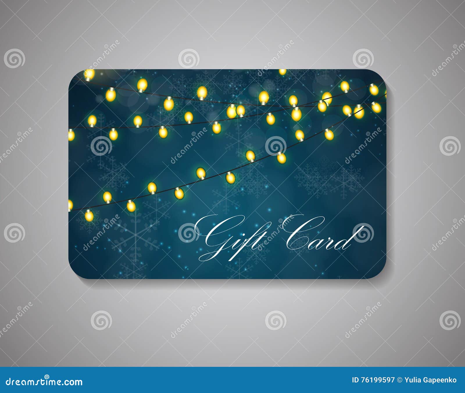 Beautiful Gift Card. Vector Illustration Stock Vector - Illustration of ...