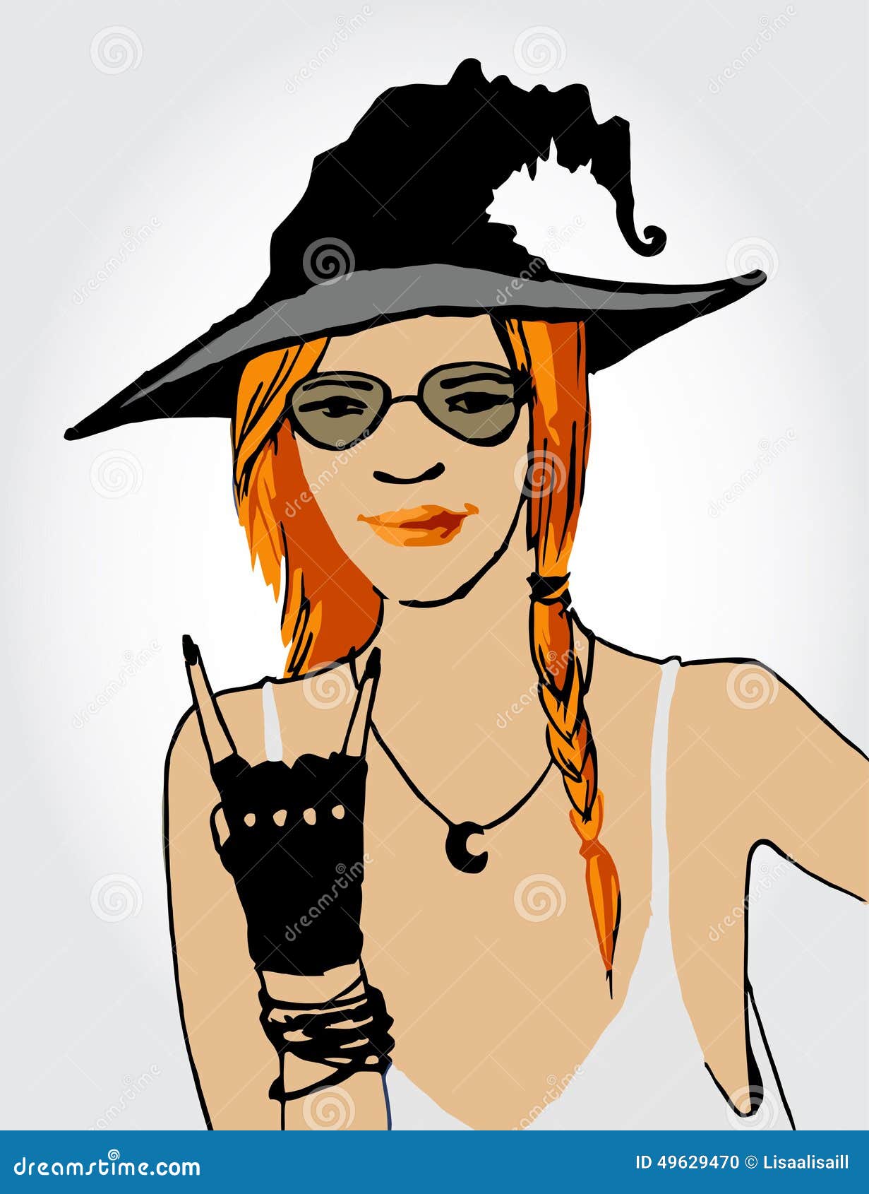 Beautiful Ginger Woman Vector Vector Sign And Symbol Isolated On White ...