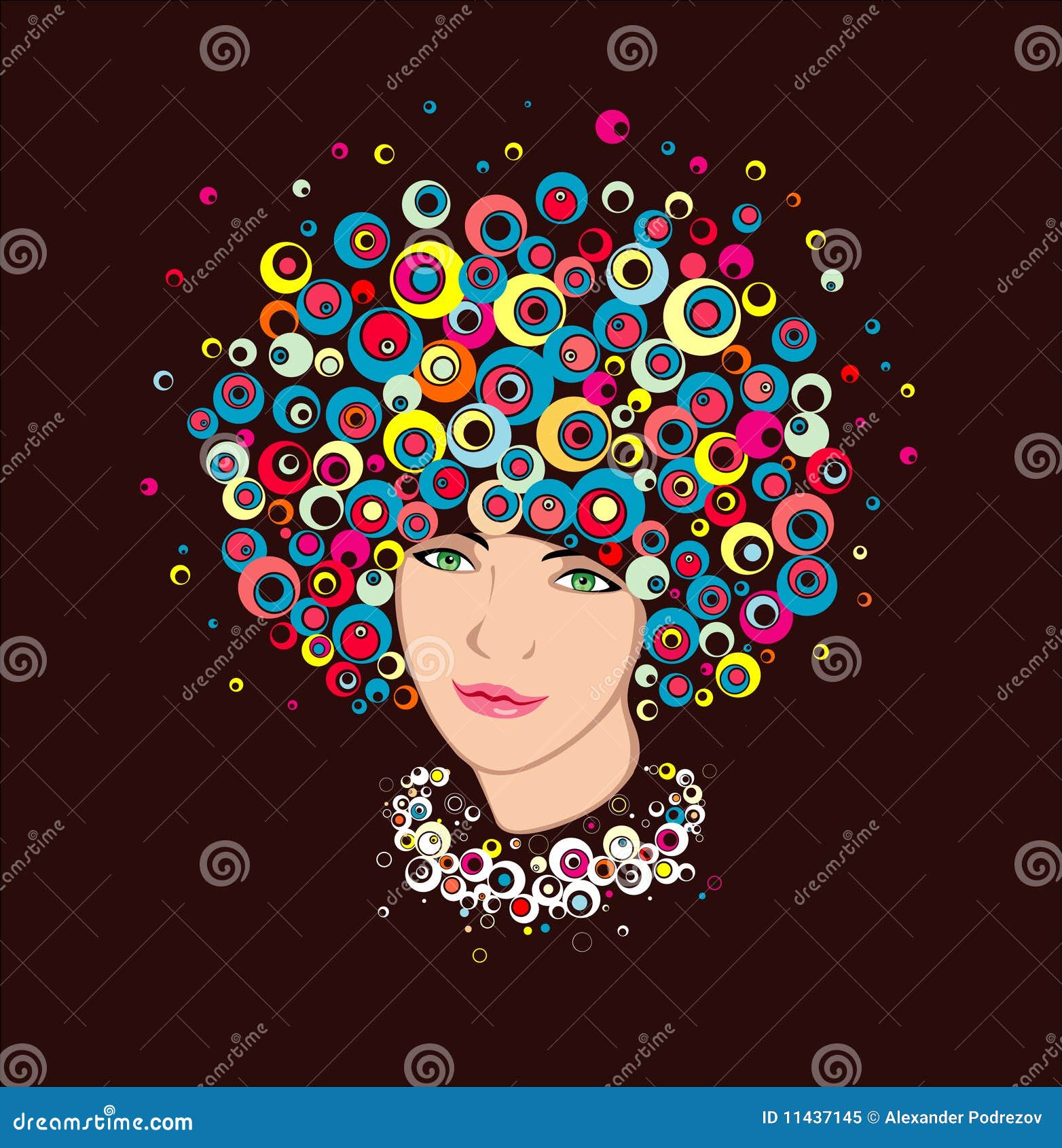 Complacent Girl Face Icon In Neon Style. Element Of Emotions For Mobile ...