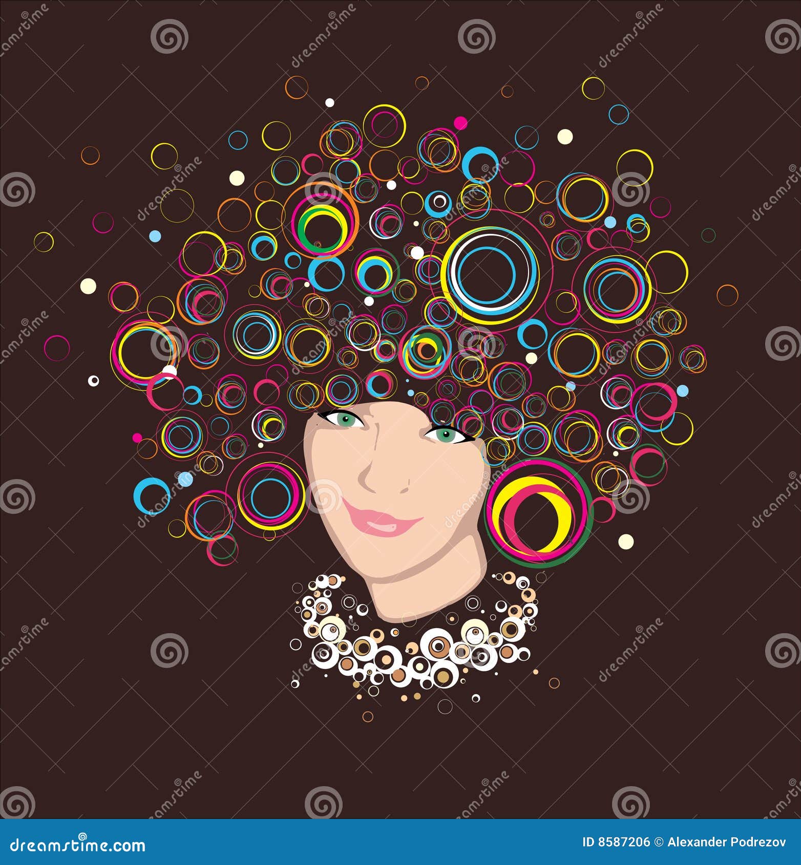 Complacent Girl Face Icon In Neon Style. Element Of Emotions For Mobile ...