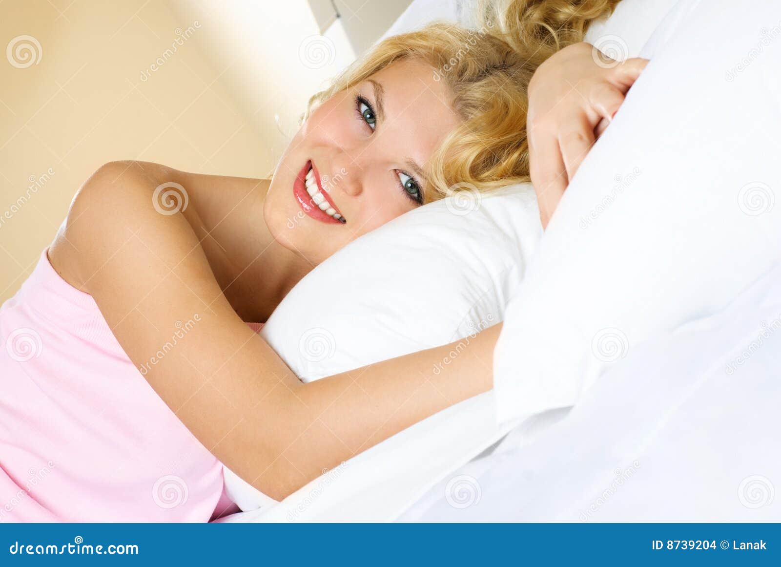 Beautiful girl in bed stock photo. Image of bedroom, body - 8739204