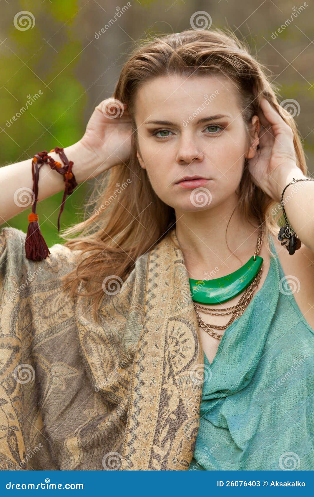 Beautiful Girl in Boho Style Stock Image - Image of vintage, bohemian ...