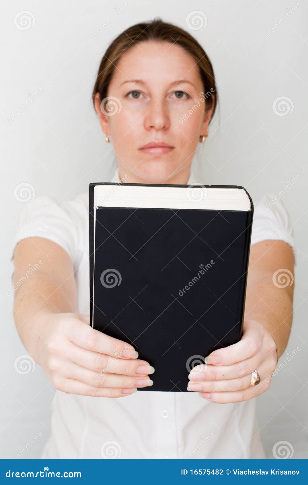 Beautiful Girl and Book stock photo. Image of contemplation - 16575482