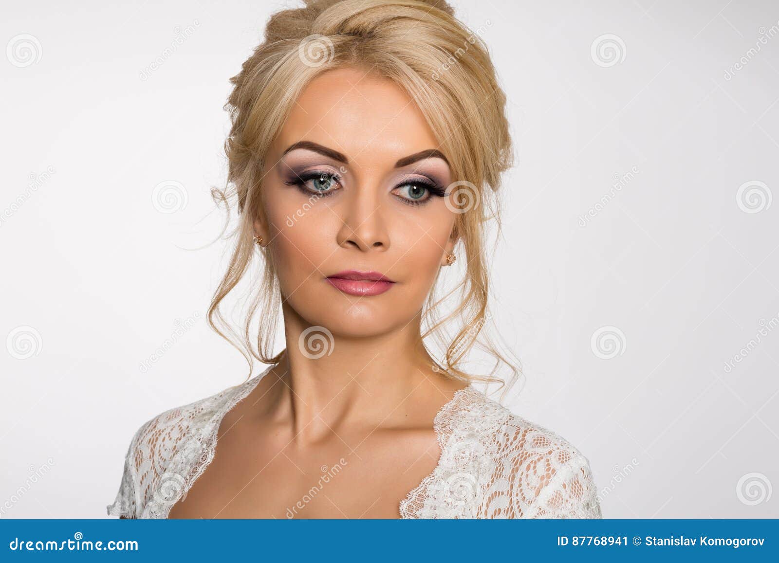 Beautiful Girl with a Charming Look Stock Image - Image of background ...