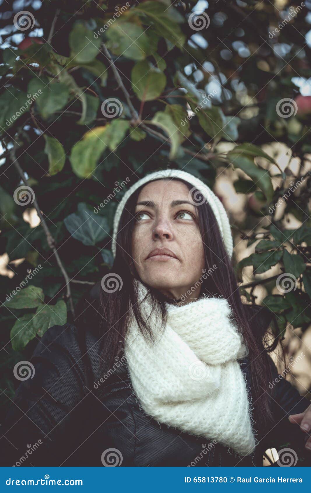 Beautiful Girl on a Cold Day Stock Photo - Image of nature, hair: 65813780