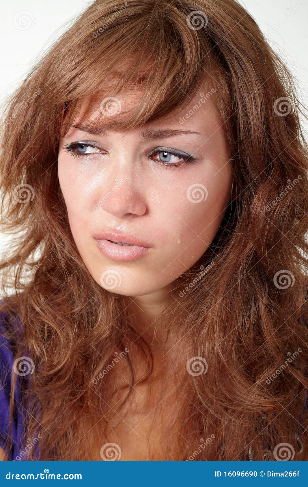 Beautiful girl crying stock photo. Image of hand, furious - 16096690