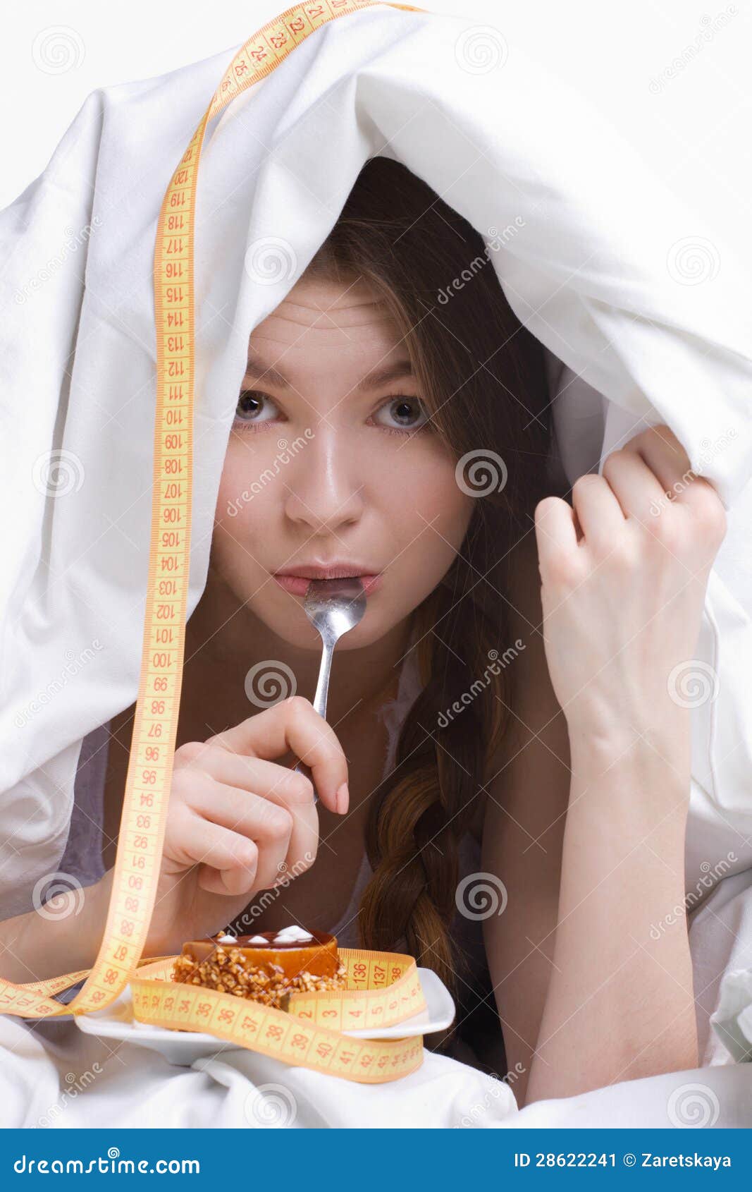 Beautiful girl on diet stock image. Image of face, diet - 28622241