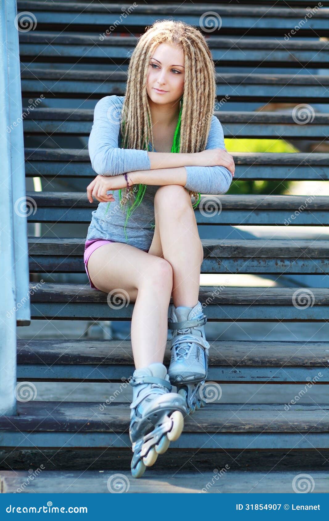 Beautiful Girl with Dreadlocks Stock Image - Image of punk, healthy ...