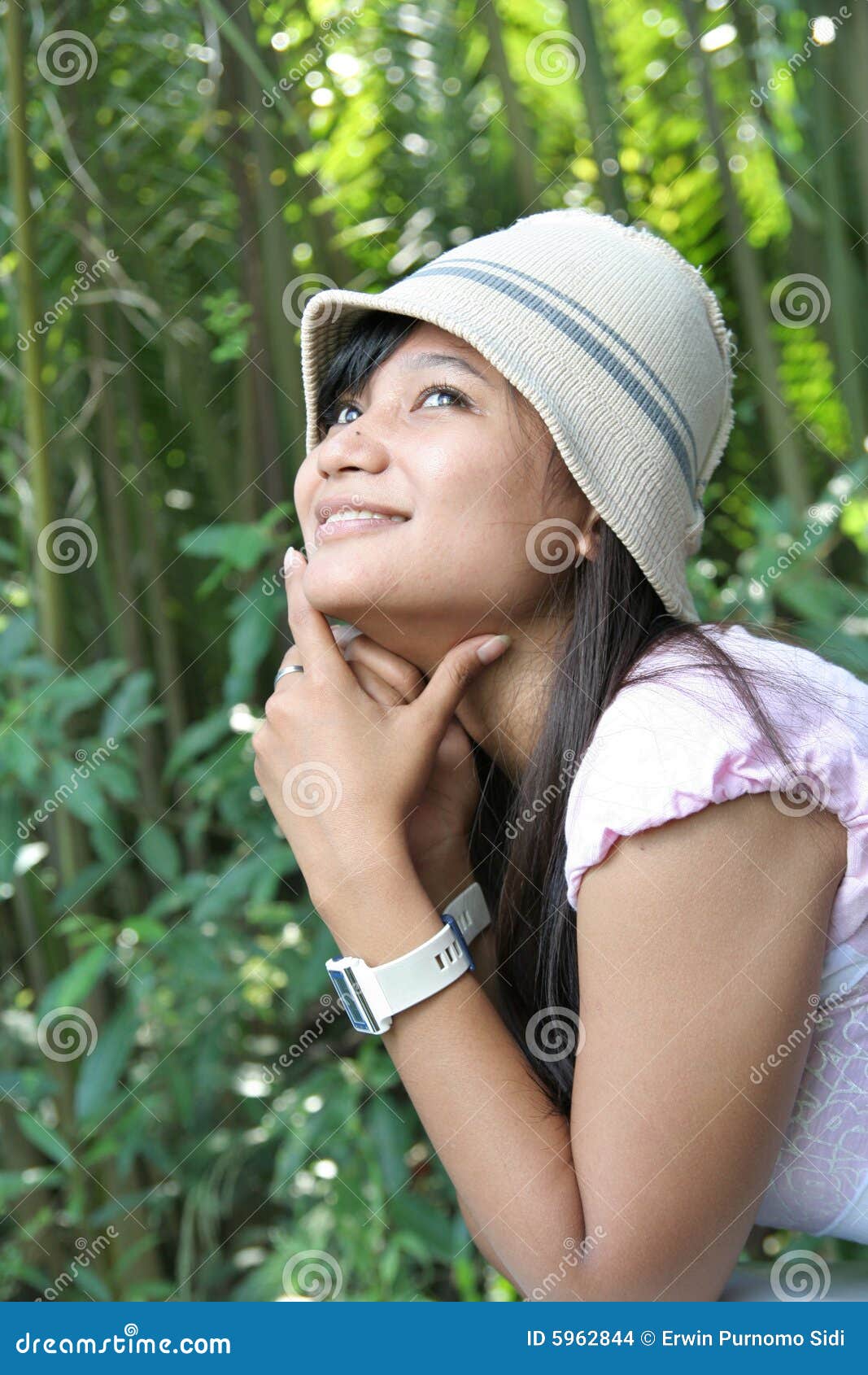 Beautiful Girl Enjoy Nature Stock Photo - Image of girl, rural: 5962844