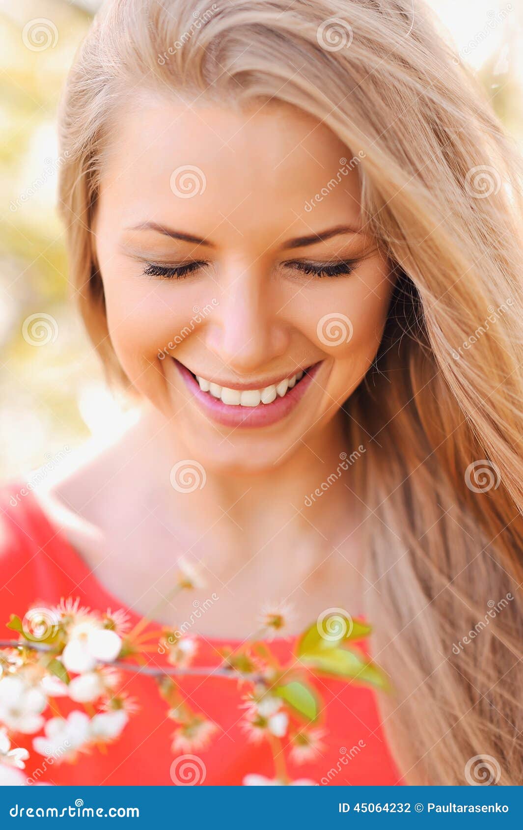 Beautiful Girl Face with Eyes Closed Stock Photo - Image of attractive ...