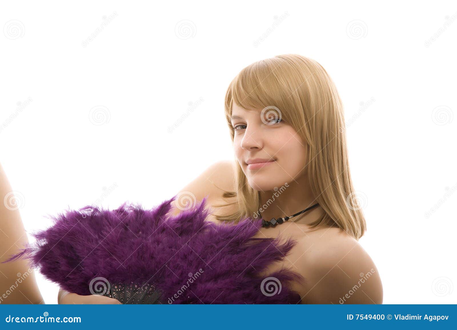 Beautiful girl with fan stock photo. Image of women, person - 7549400