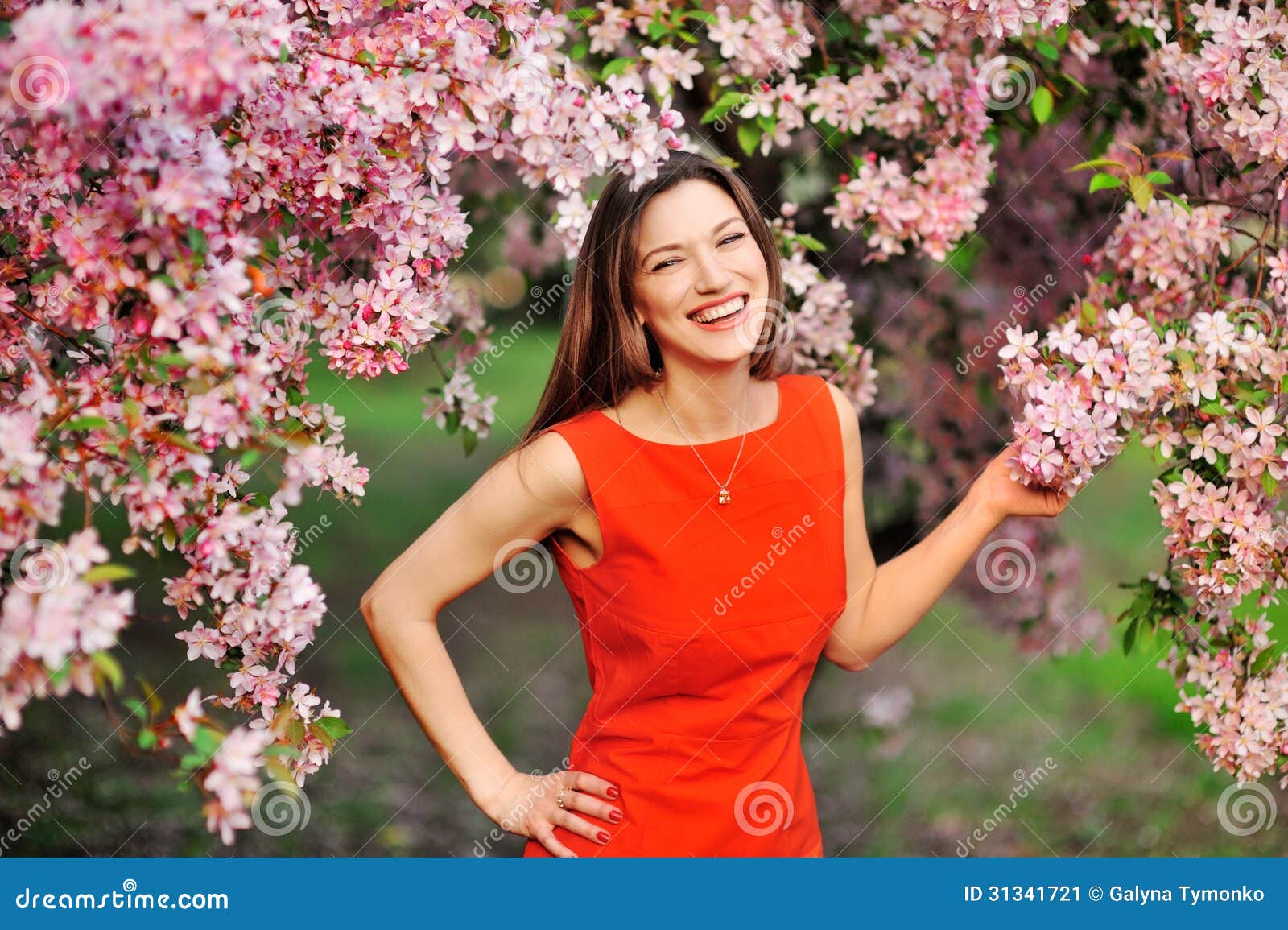 Beautiful Girl with Flowers Stock Image - Image of flowers, eyes: 31341721