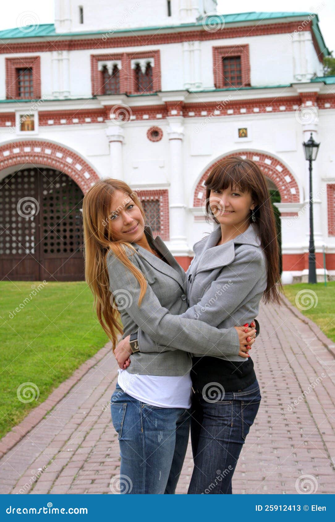 Beautiful girl-friends stock image. Image of portrait - 25912413