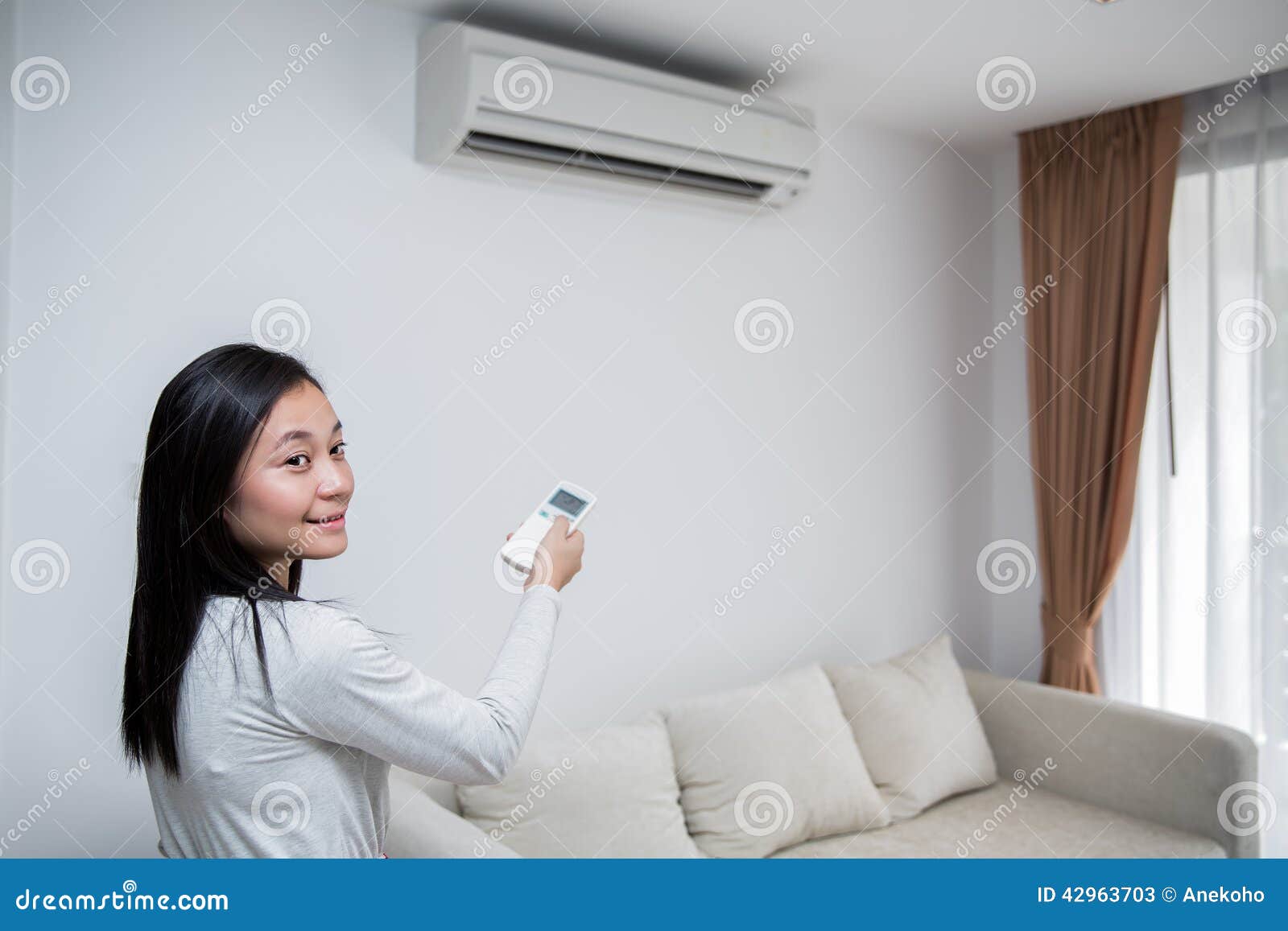 Beautiful Girl Holding a Remote Control Stock Image - Image of cool ...