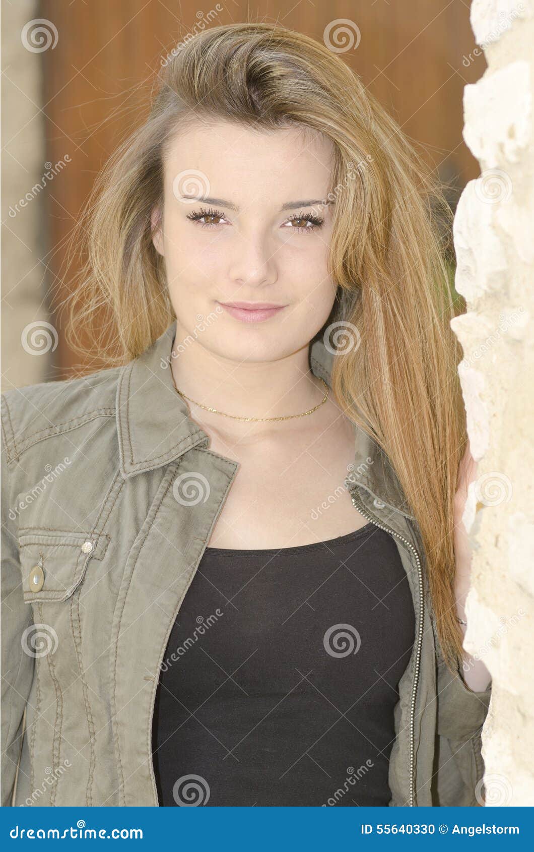 Beautiful Girl with Intense Eyes Stock Photo - Image of attractive ...