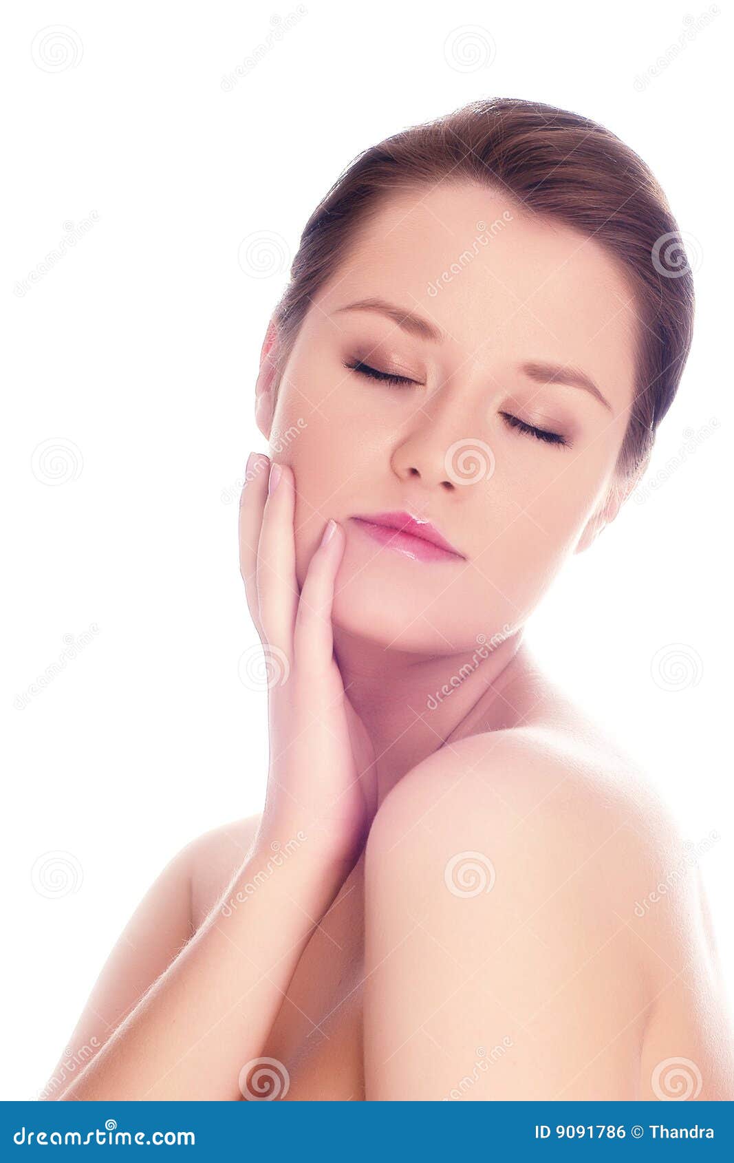 Beautiful girl isolated stock photo. Image of spring, fresh - 9091786