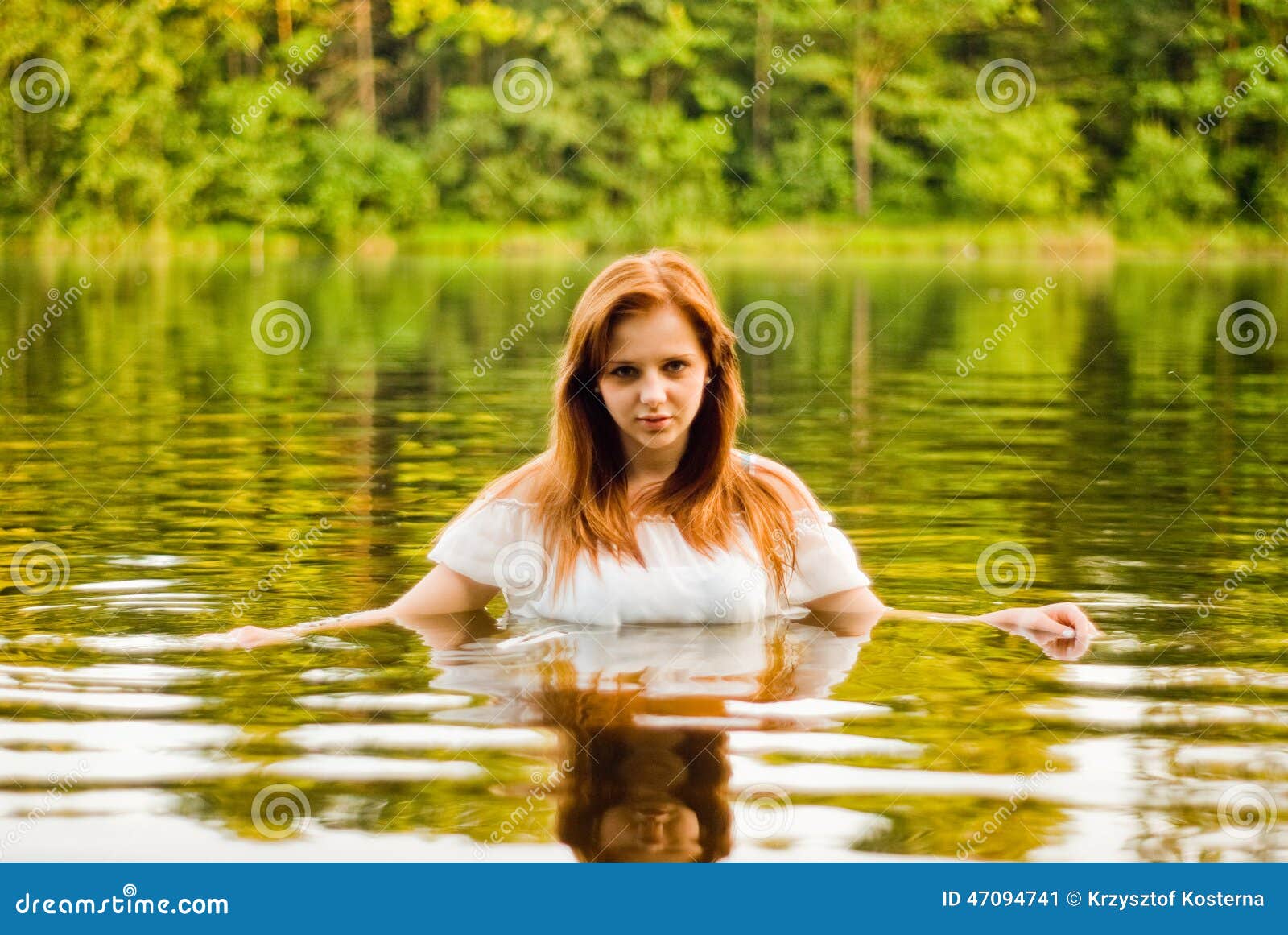 Beautiful Girl In The Lake Stock Image Image Of Sensual 47094741