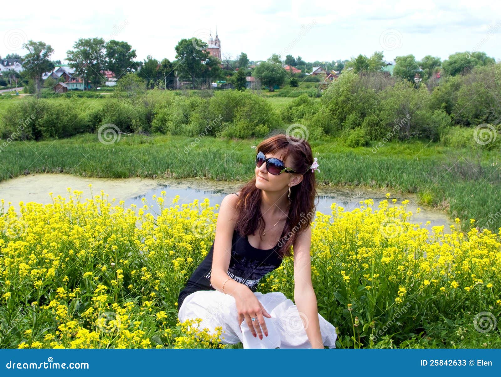 Beautiful Girl in a Natural Environment Stock Image - Image of smile ...