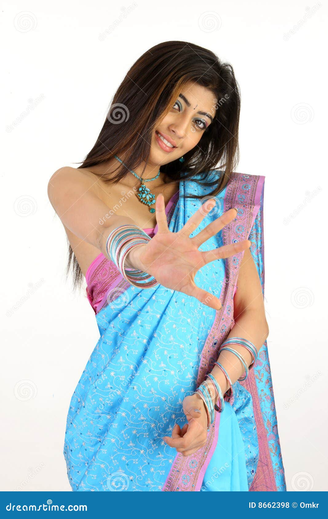 Beautiful Girl in a Nice Action Stock Photo - Image of earrings, female ...